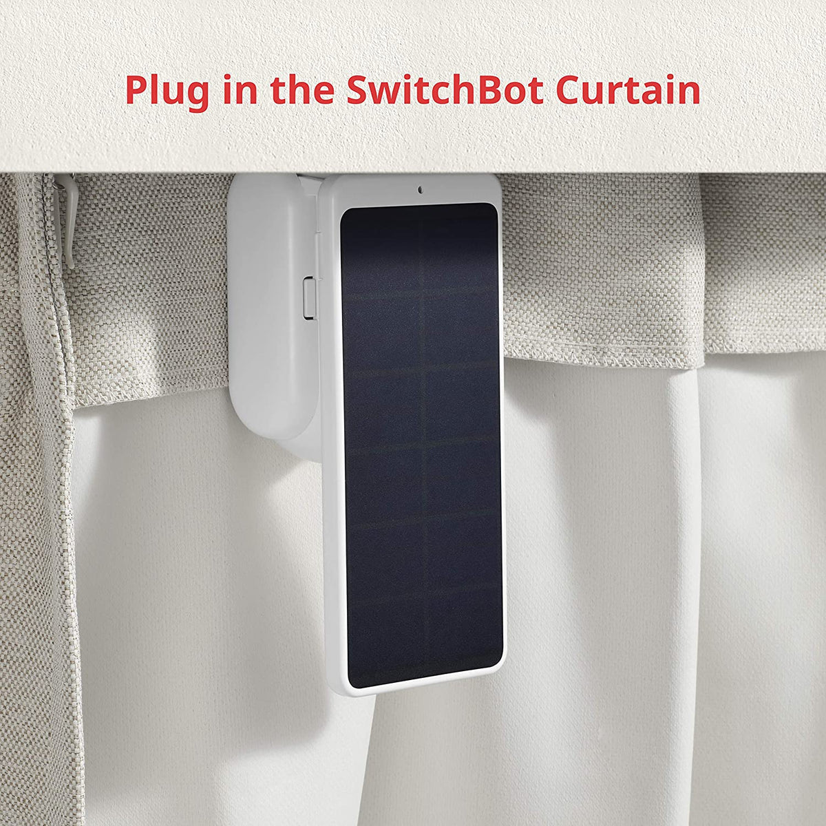 Solar Panel Charger for SwitchBot Smart Curtains | SwitchBot UK